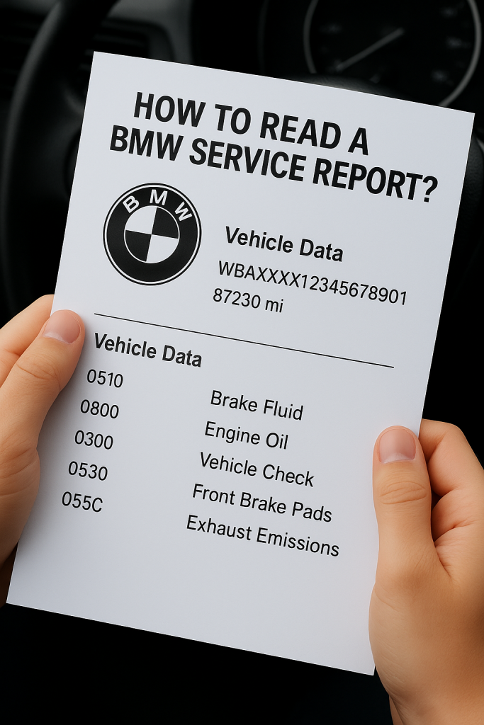 How to Understand a BMW Service History Report (2025 Guide)