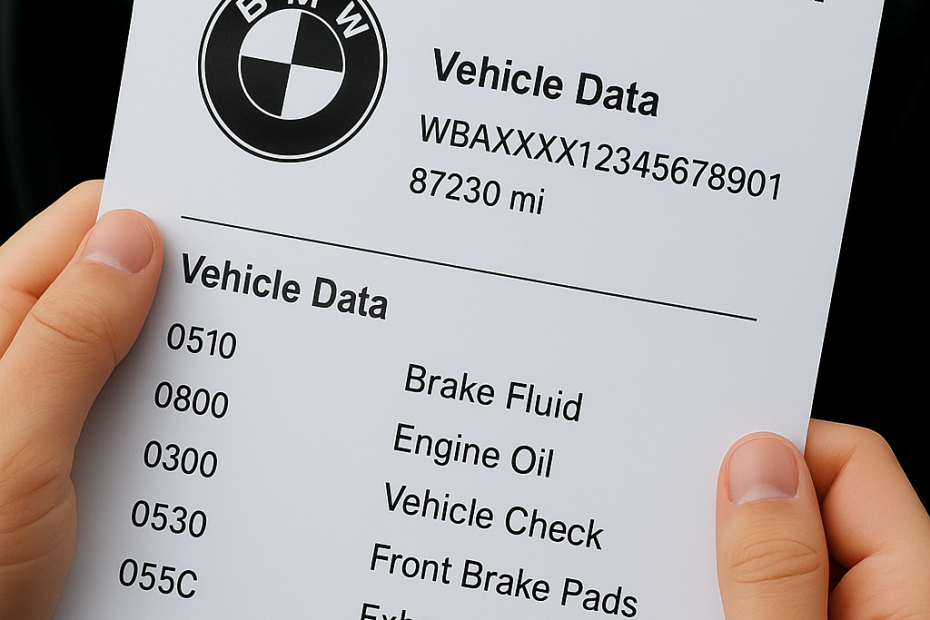 How to Understand a BMW Service History Report (2025 Guide)