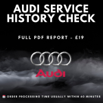 Audi Service History Check Online UK – Instant VIN Report