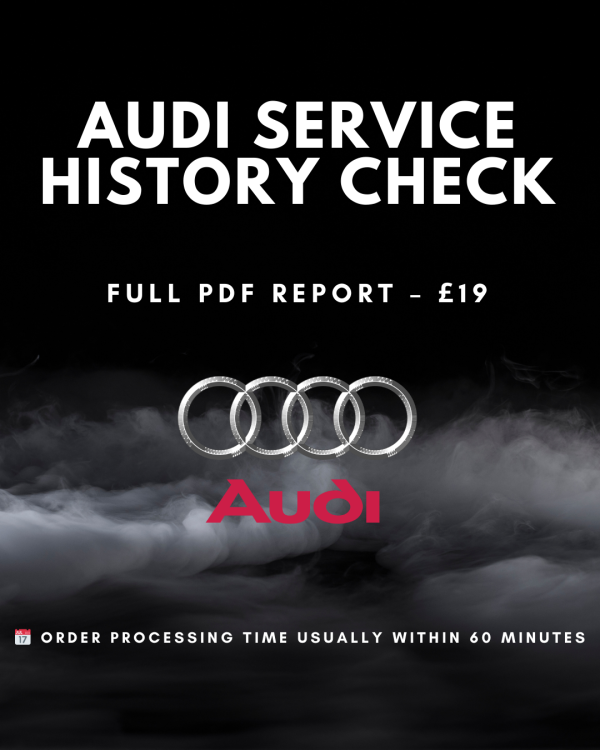 Audi Service History Check Online UK – Instant VIN Report