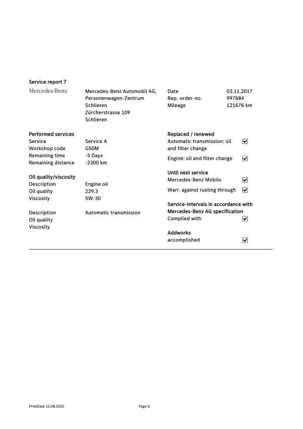 Check Mercedes Service History – Dealership Record – VinHistory.co.uk